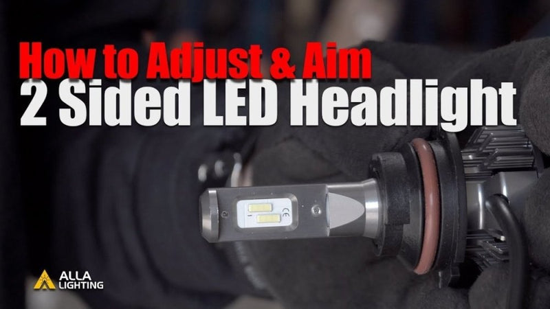 How to Align | Aim | Adjust Headlights LED Dual High Low Beam Pattern?