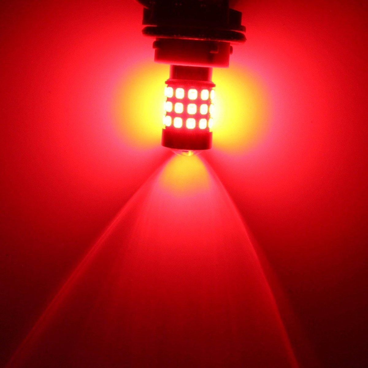 3156 3157 Strobe LED Brake Lights Flashing Stop Bulb, Super Bright Red