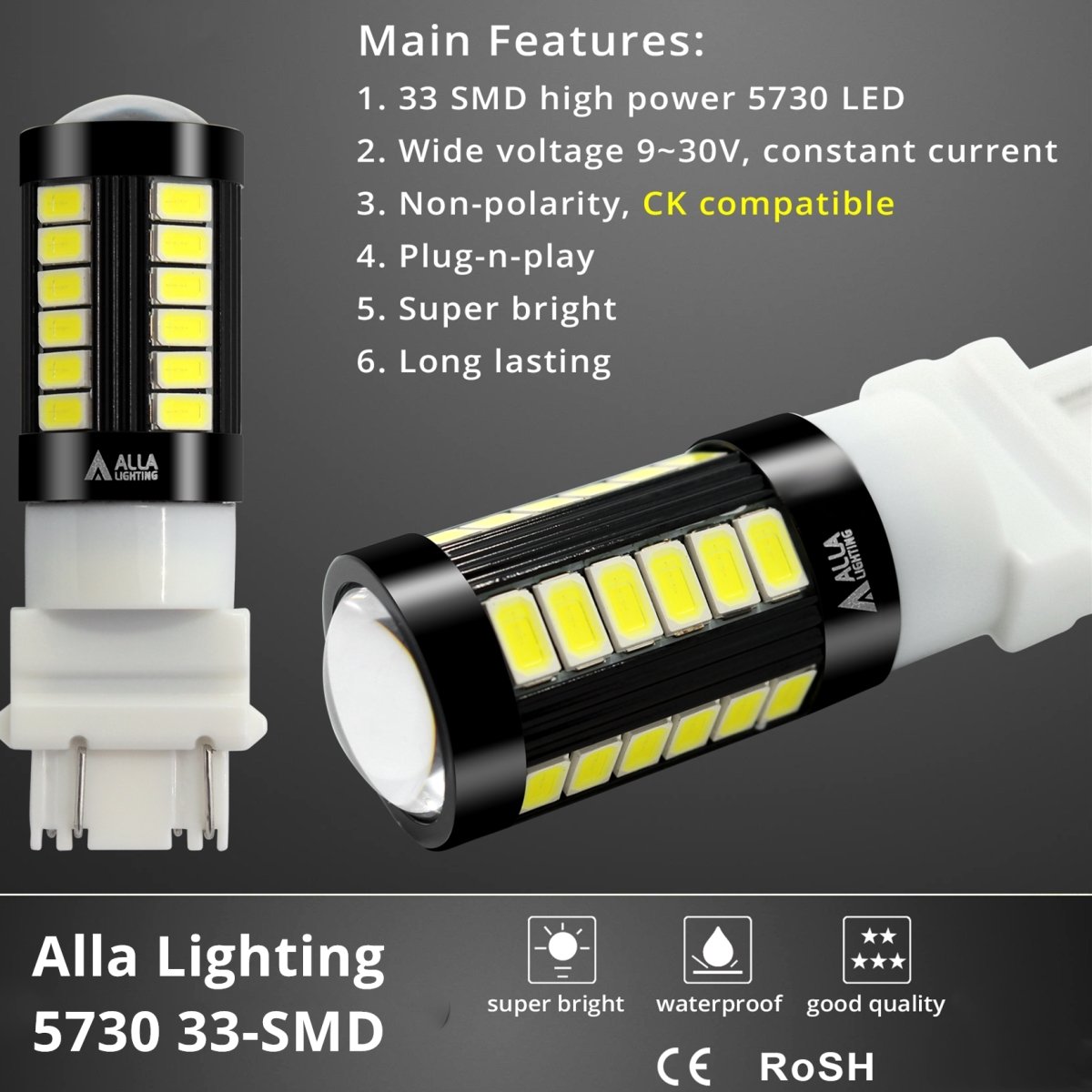 3157 3057 LED Strobe Brake Lights Flashing Stop Bulbs 3156 4057 4157