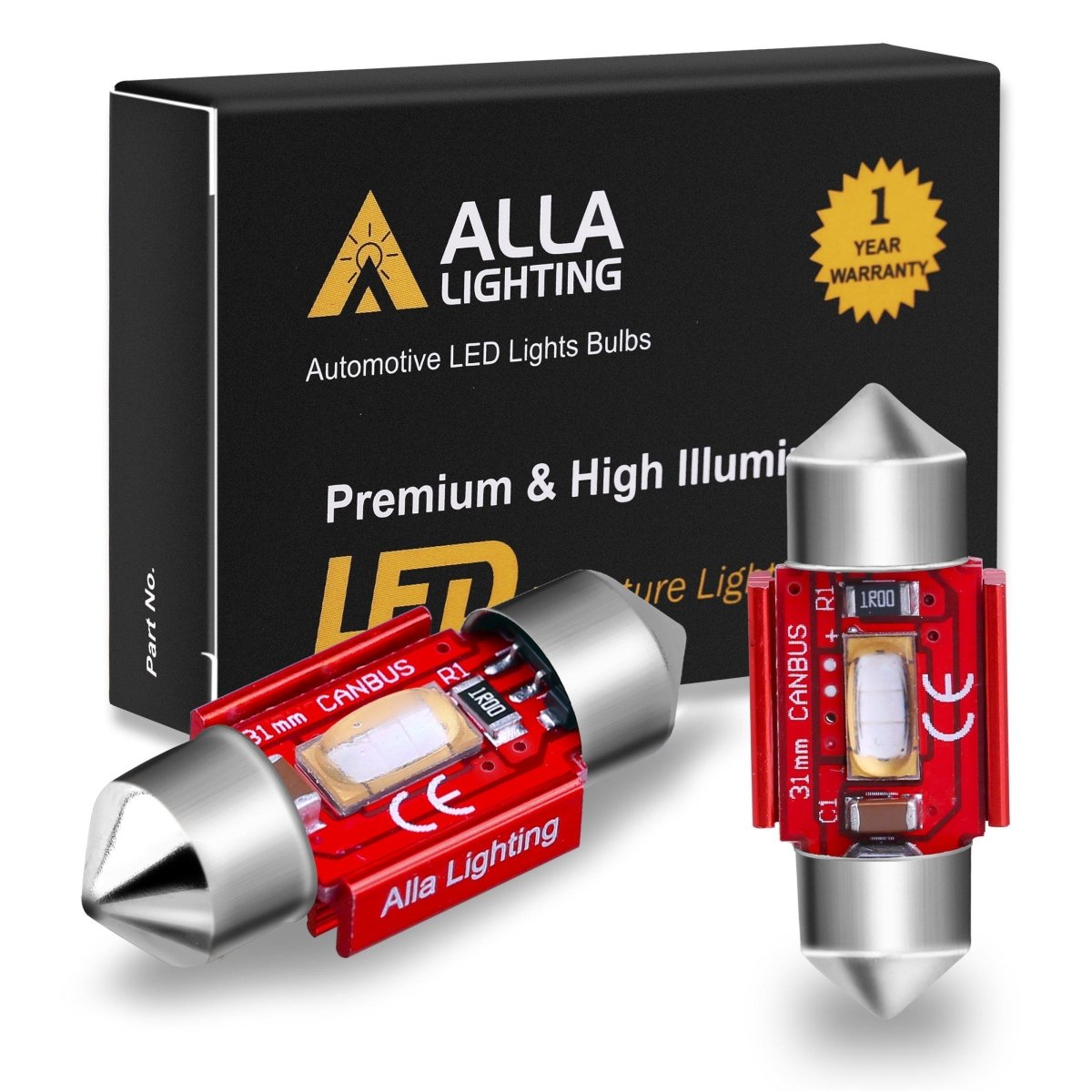 31mm DE3175 DE3022 LED Festoon Bulbs Interior Lights Replace DE3021