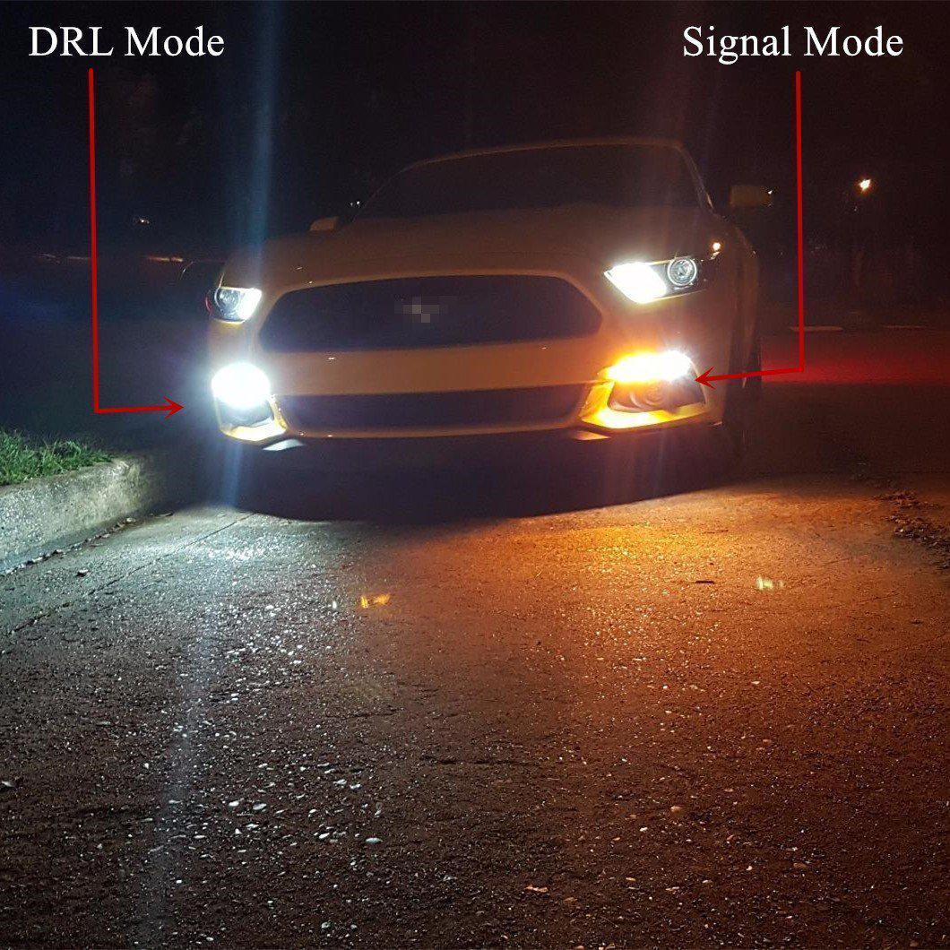 7444 7443 LED Switchback, White/Amber Yellow Signal Lights