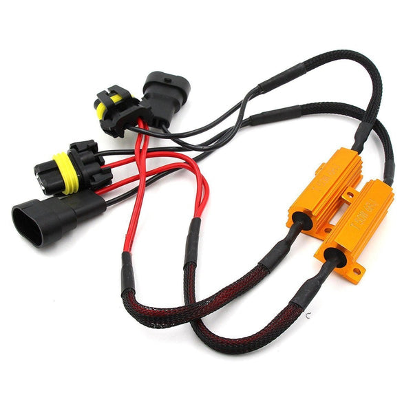 Bulb 9005 HB3 Error Free Load Resistor Decoder - LED Fog Light Wiring ...