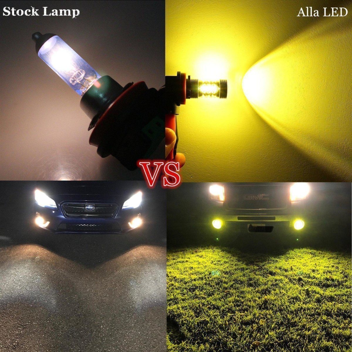 9006 HB4 LED Bulbs Fog Lights Upgrade for Cars, Trucks, 3000K Yellow
