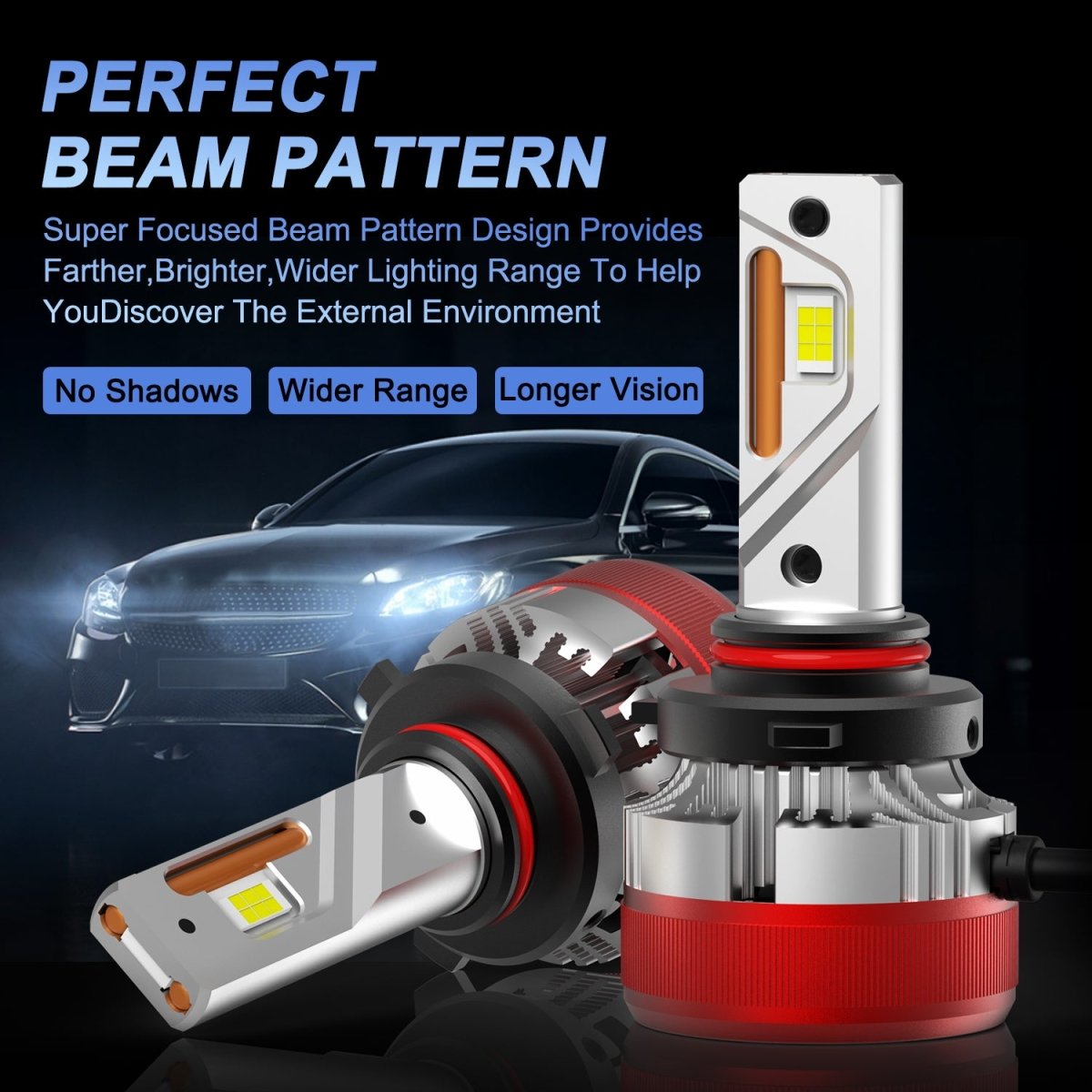 HB3 9005 LED Headlights Conversion Kits Bulbs | 6500K White