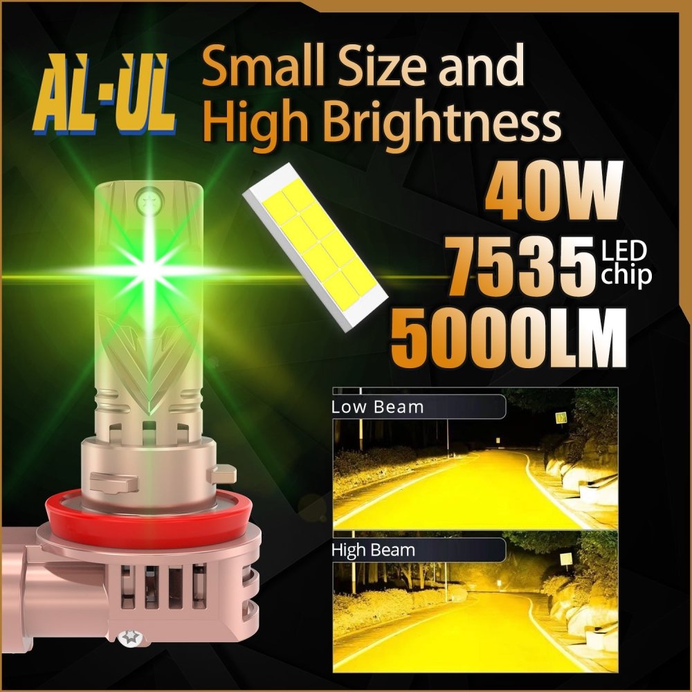 LED Headlights Bulbs High Low Beam Kits 6000k Xenon white