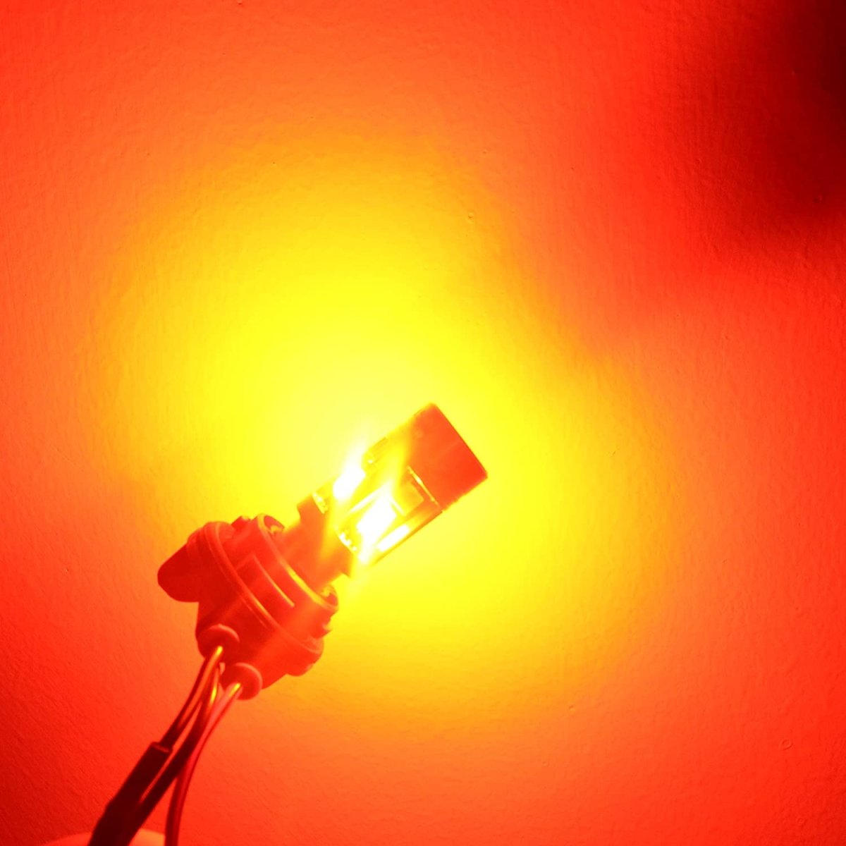 BA15S 1156 CAN-Bus LED Bulbs Amber Yellow Turn Signal Lights