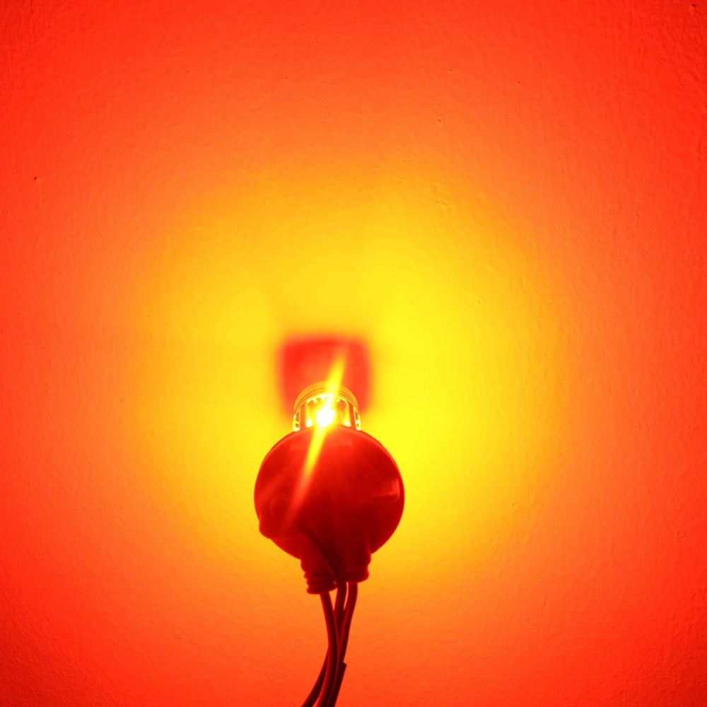 BA15S 1156 CAN-Bus LED Bulbs Amber Yellow Turn Signal Lights