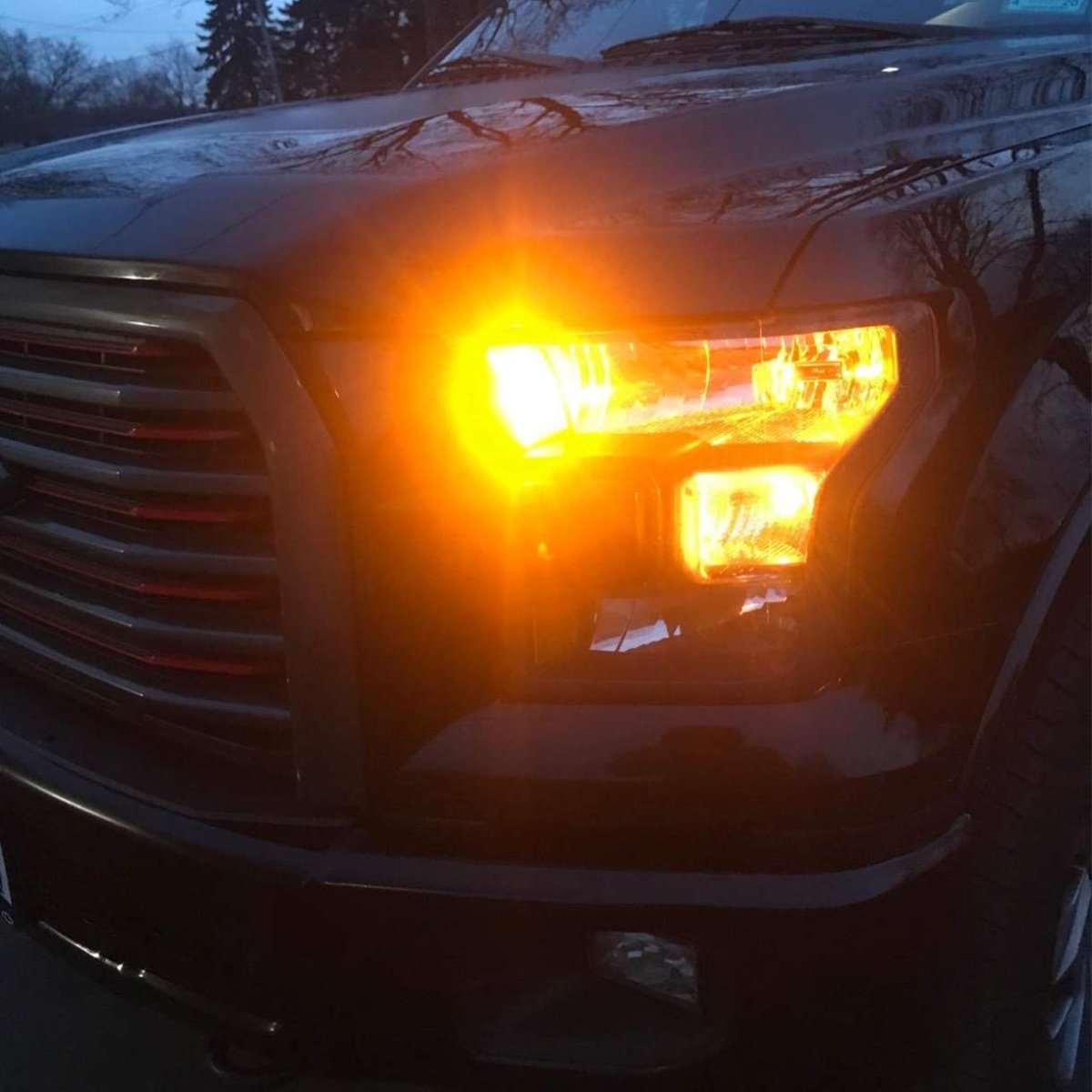 BA15S 1156 CAN-Bus LED Bulbs Amber Yellow Turn Signal Lights