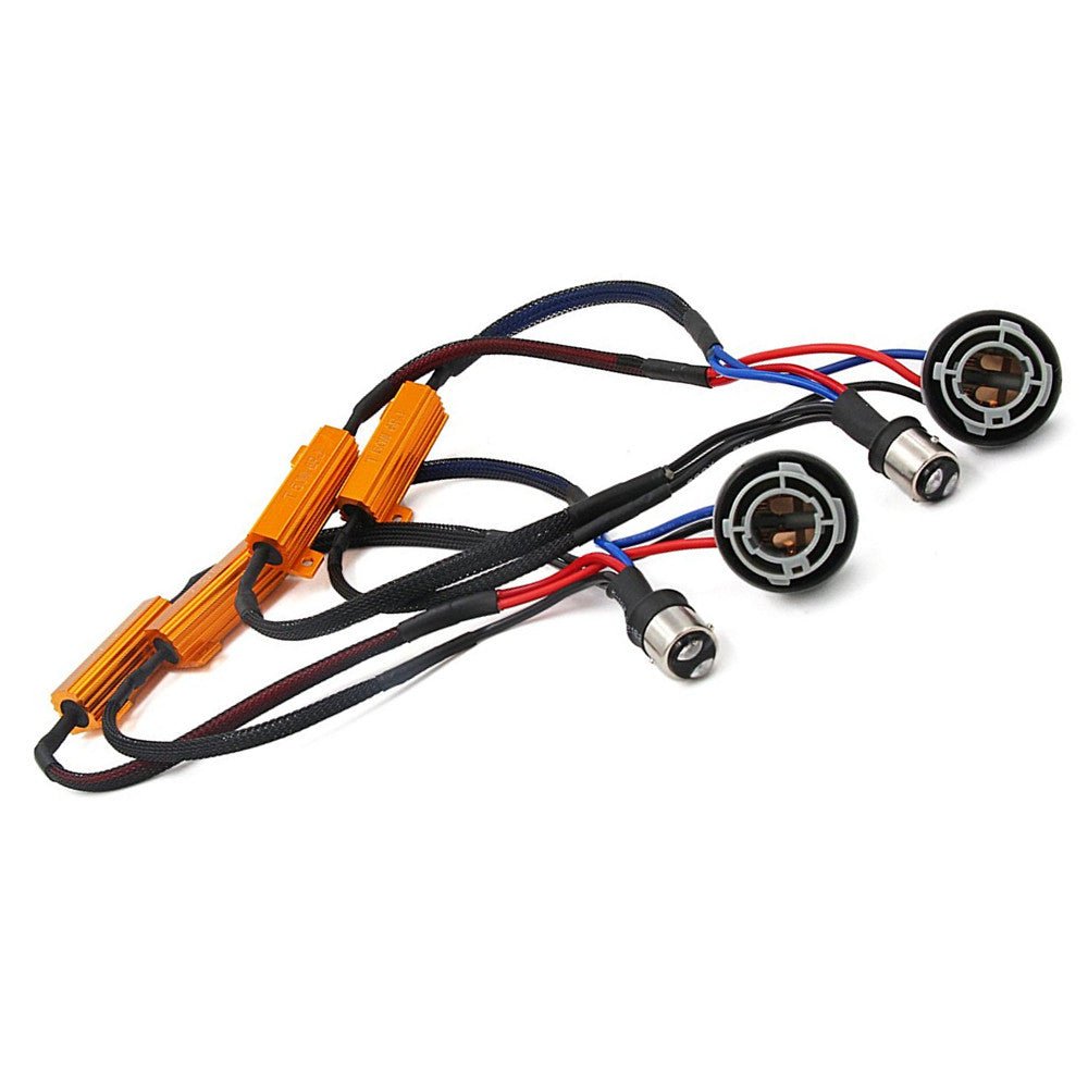 7528 1157 LED Strobe Brake Lights Red Flashing Stop Tail Light Bulbs