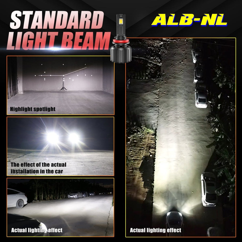 Brightest H4 LED Headlights Conversion Kit Bulbs HB2 9003