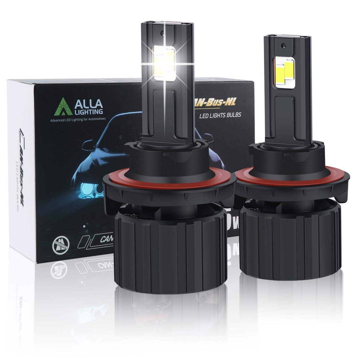 Brightest H13 LED Headlights Conversion Kit Bulb 9008, White