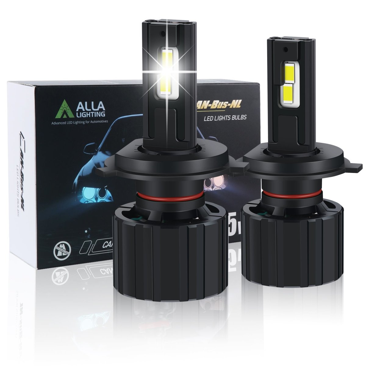 Brightest H4 LED Headlights Conversion Kit Bulbs HB2 9003