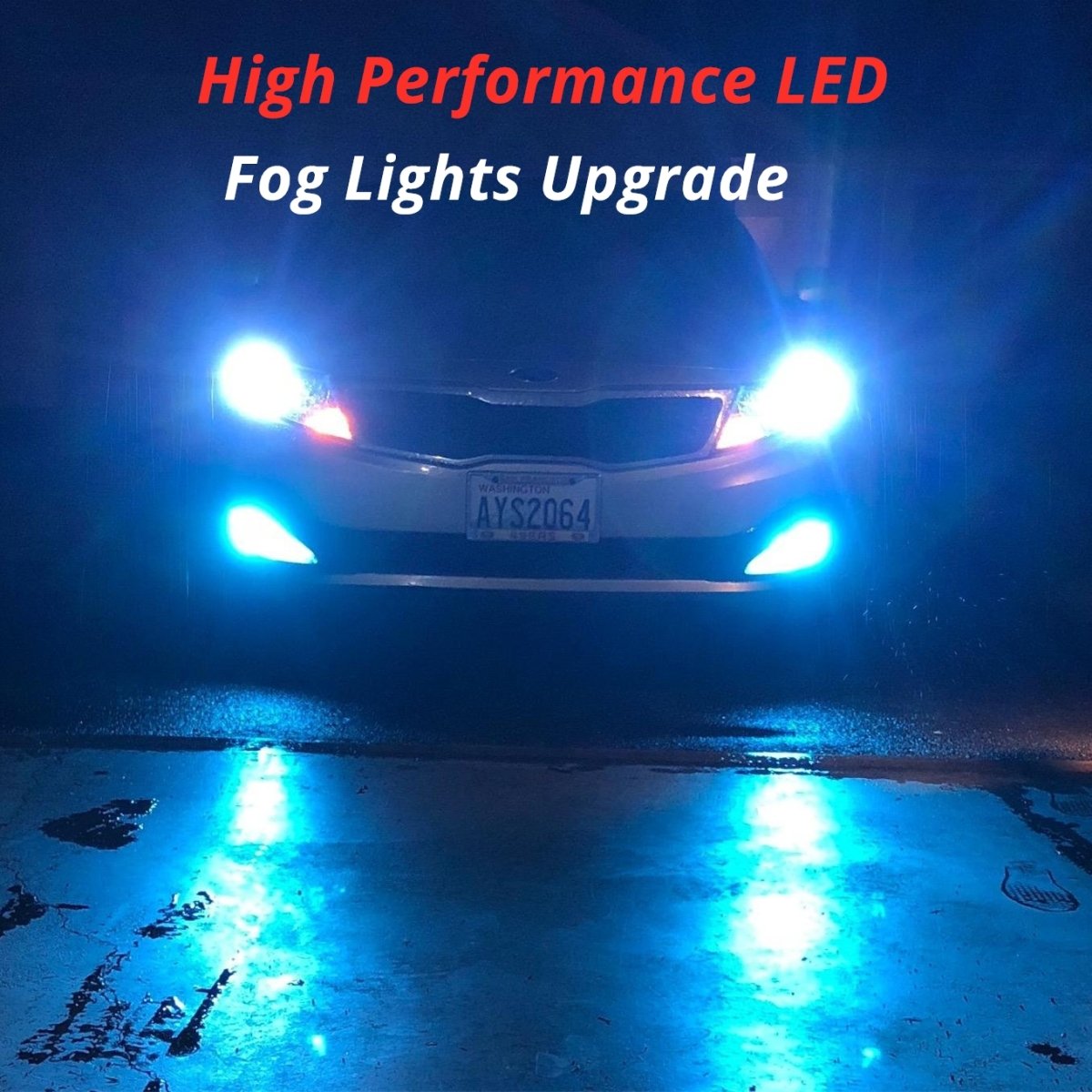 2504 PSX24W LED Fog Lights Bulbs, 6500K/8000K /3000K Yellow