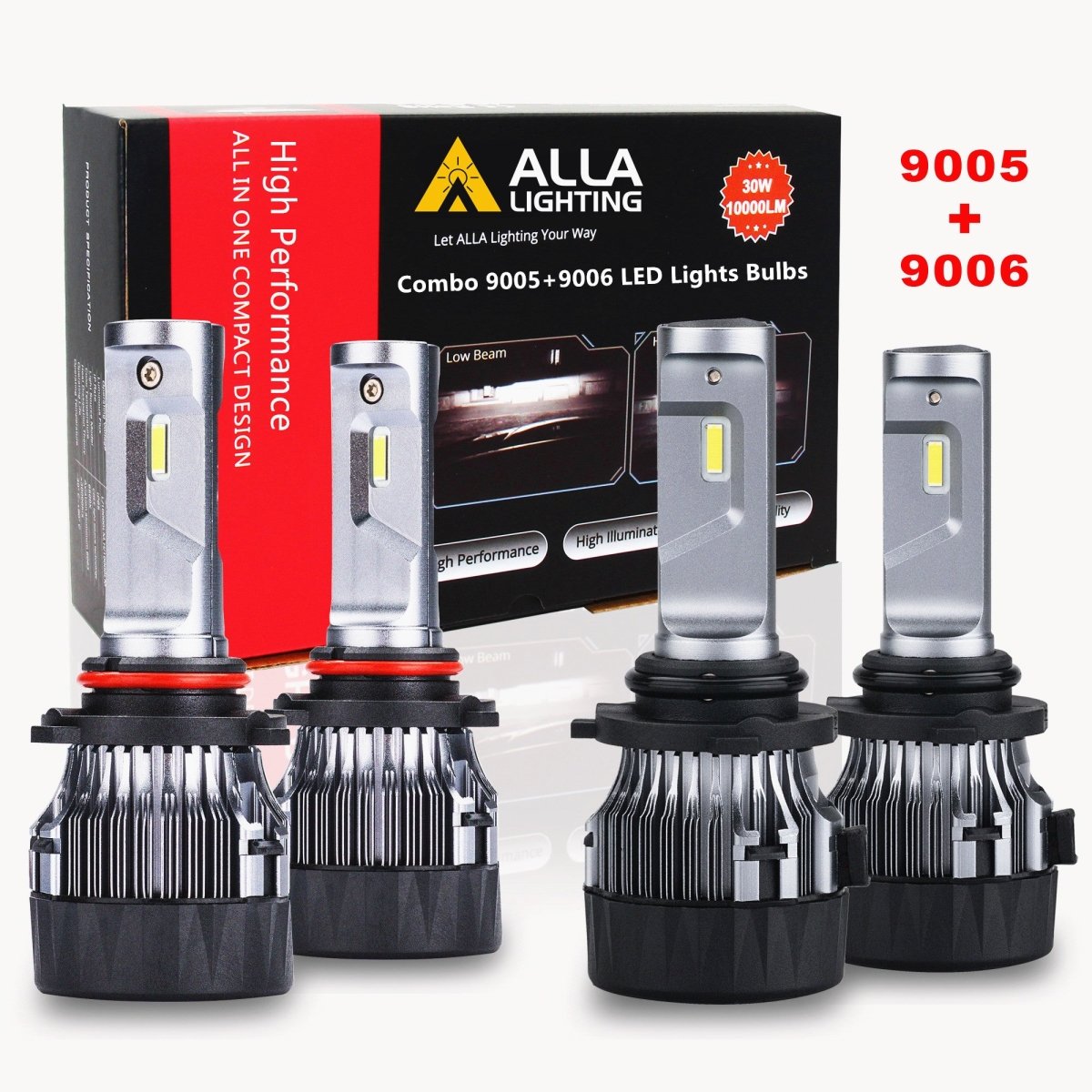 Combo 9005 and H11 LED Headlights Bulb | High Beam, Low Beam
