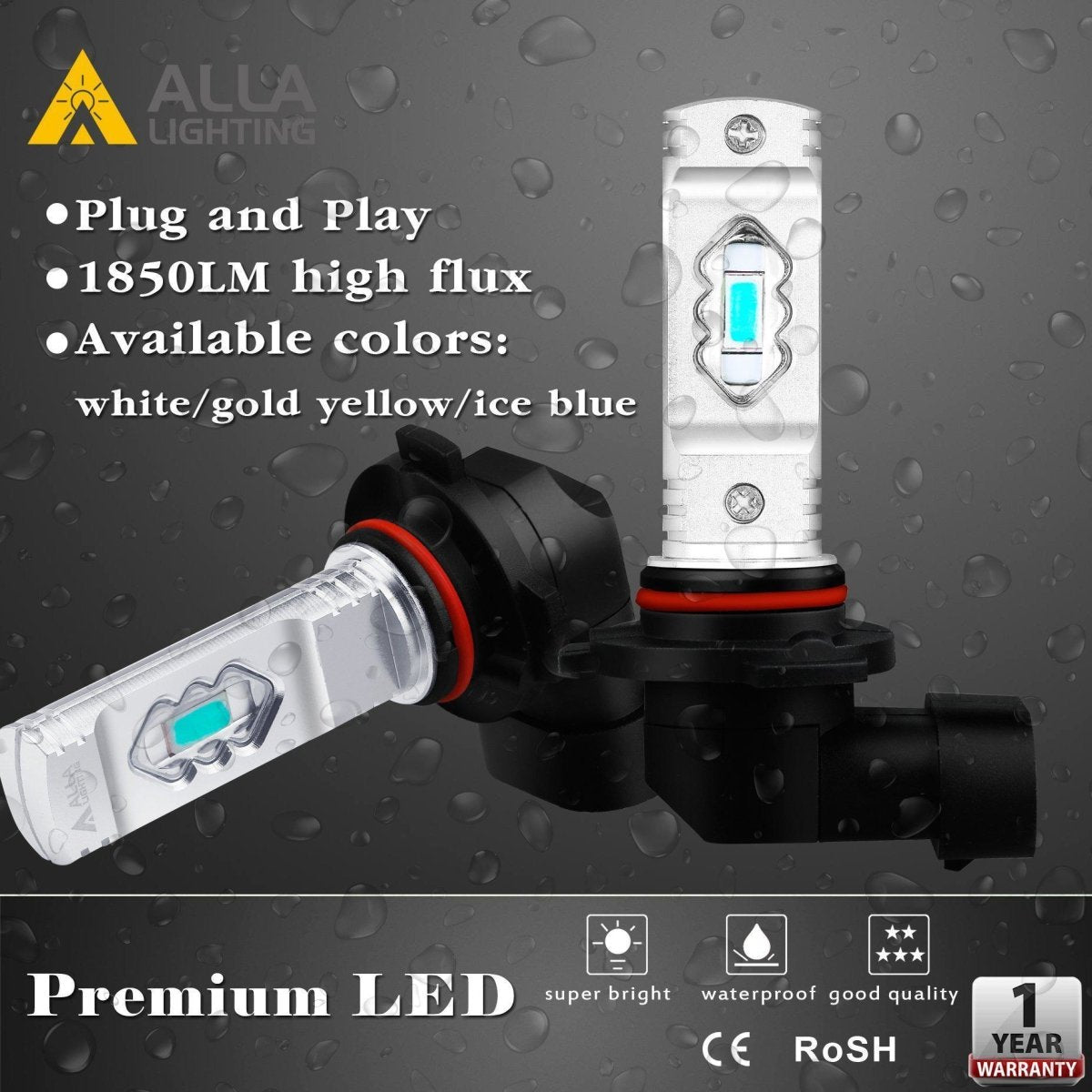 H10 9145 9140 LED Fog Lights Bulbs | White/Yellow/Red/Blue