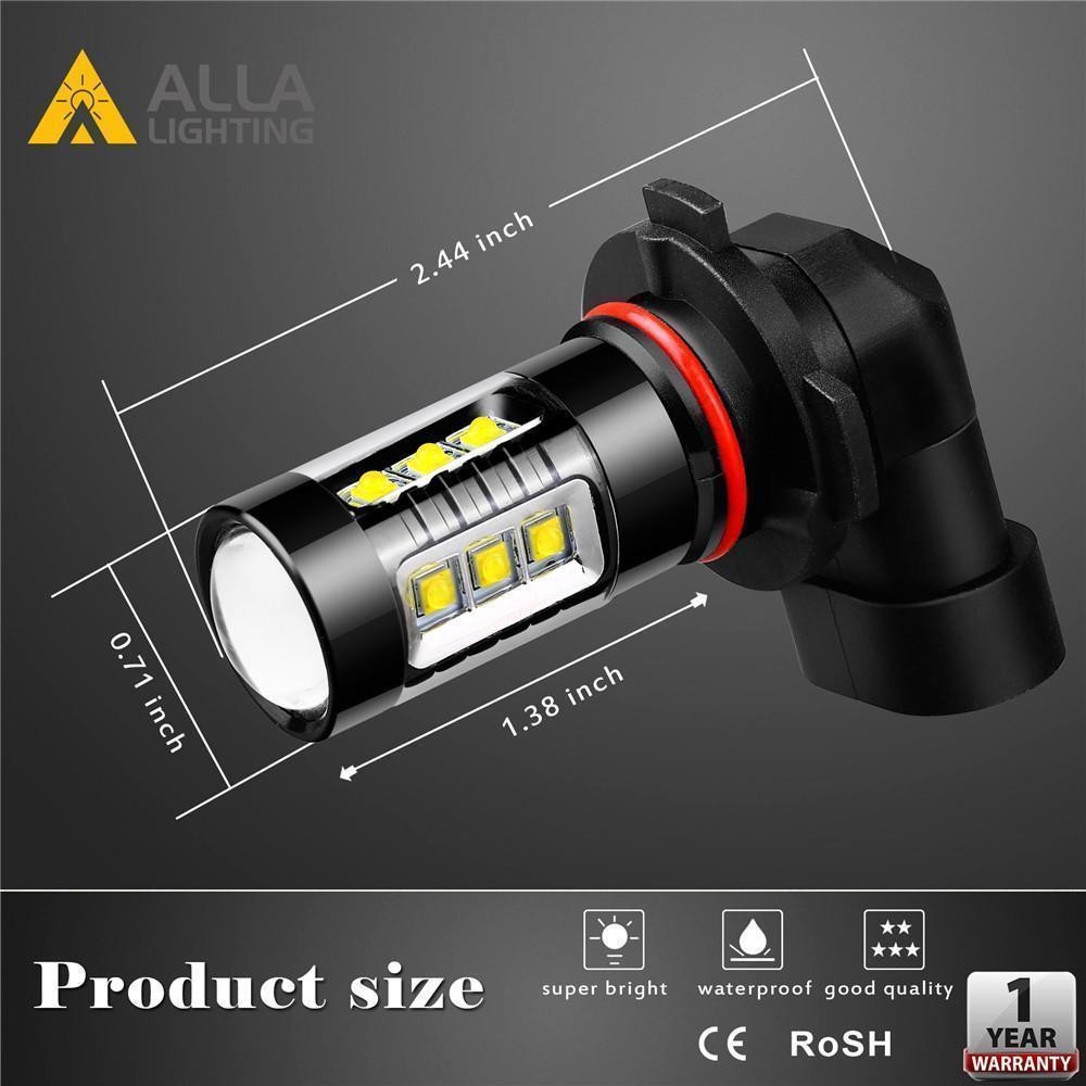 H10 9145 LED Fog Lights Bulbs High Power 9140 9045, 6K White