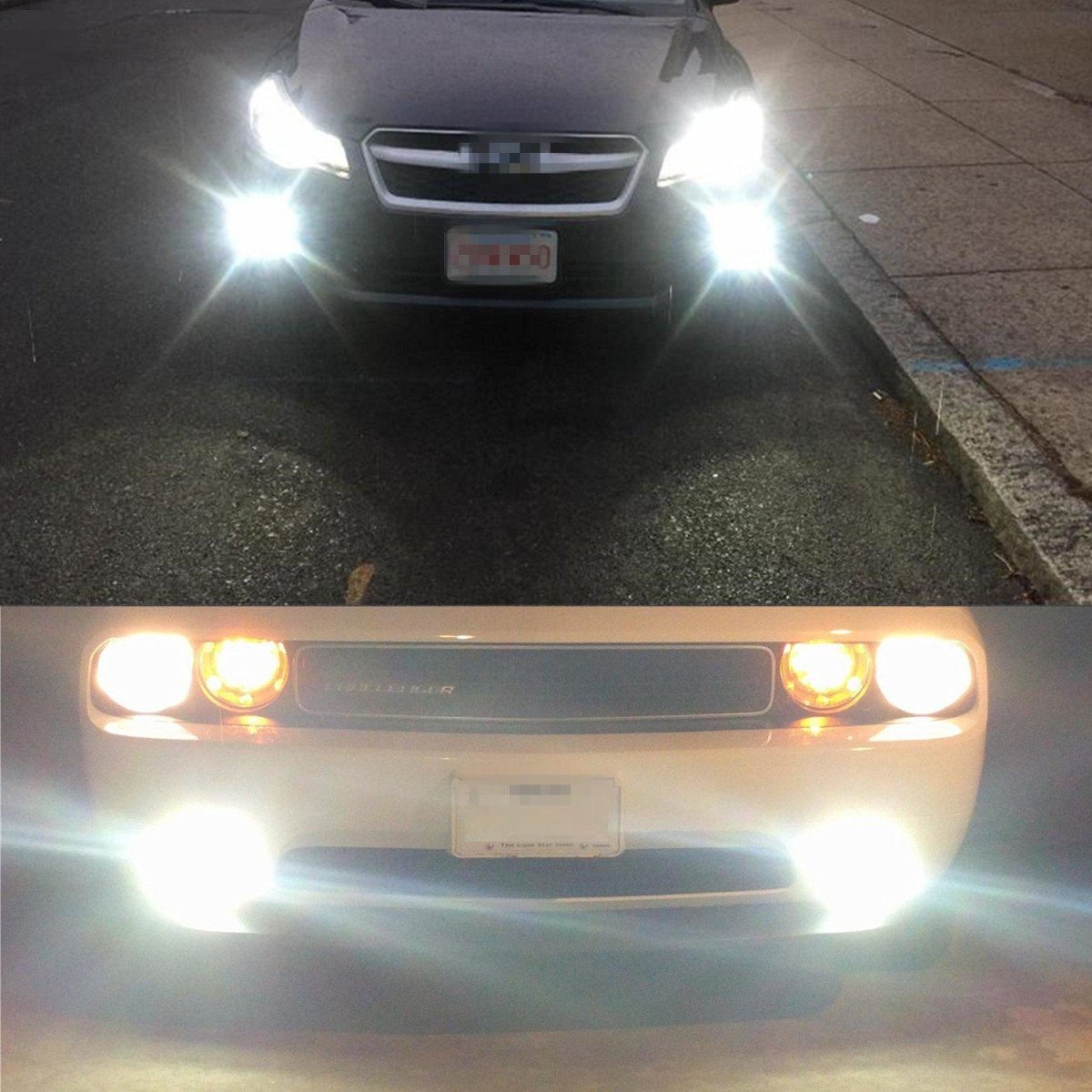 H10 9145 LED Fog Lights Bulbs High Power 9140 9045, 6K White