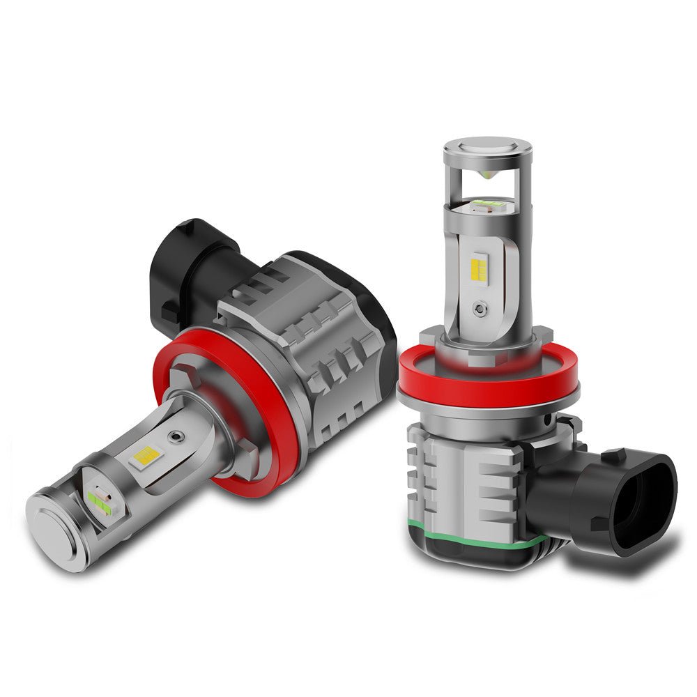 Dual-Color H16 H8 H11 LED Switchback Bulbs, 6K White/Yellow