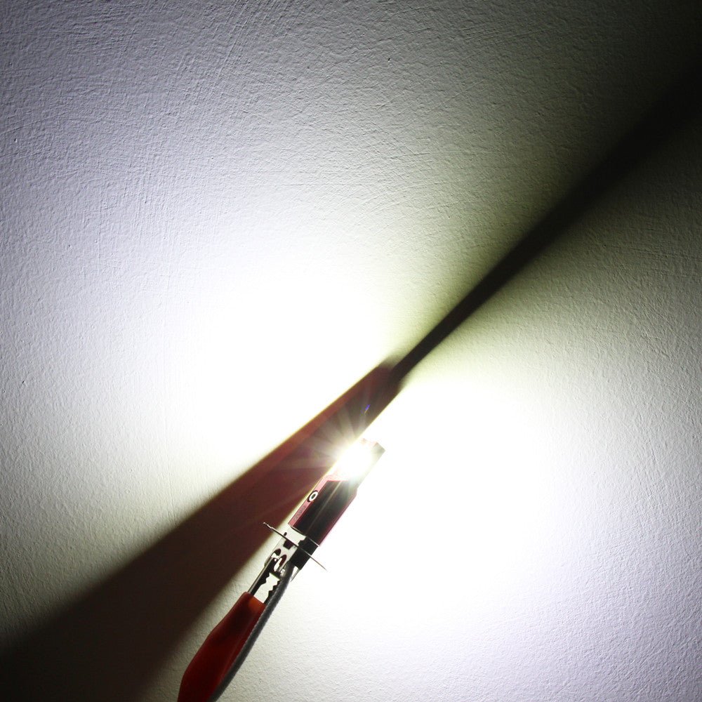 Mini H3 LED Fog Lights Bulb, DRL for Cars, Trucks | White