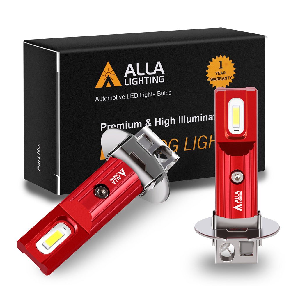 Mini H3 LED Fog Lights Bulb, DRL for Cars, Trucks | White