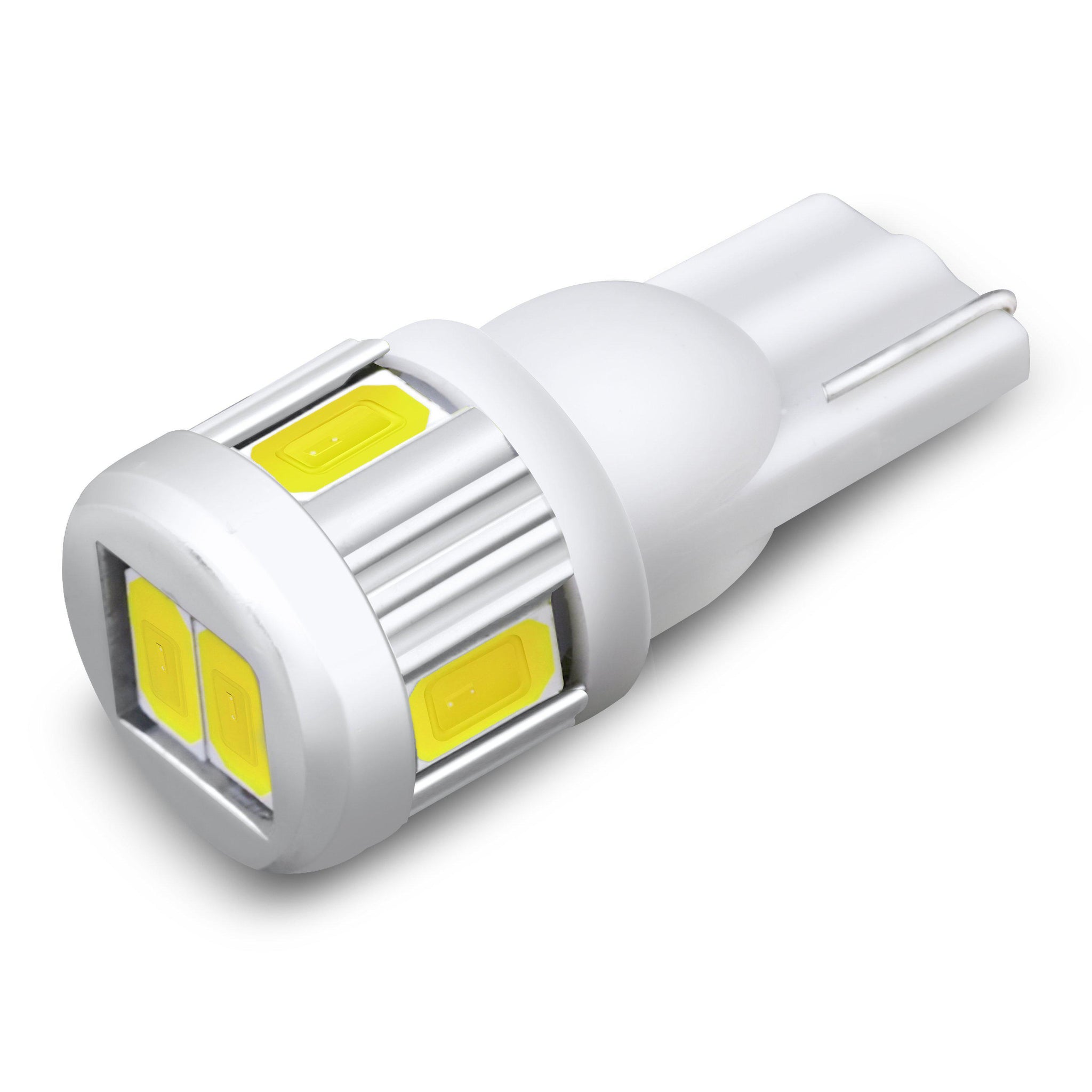 T10 194 168 LED Lights Bulbs SMD W5W 2825 161, White/Amber Yellow/Blue