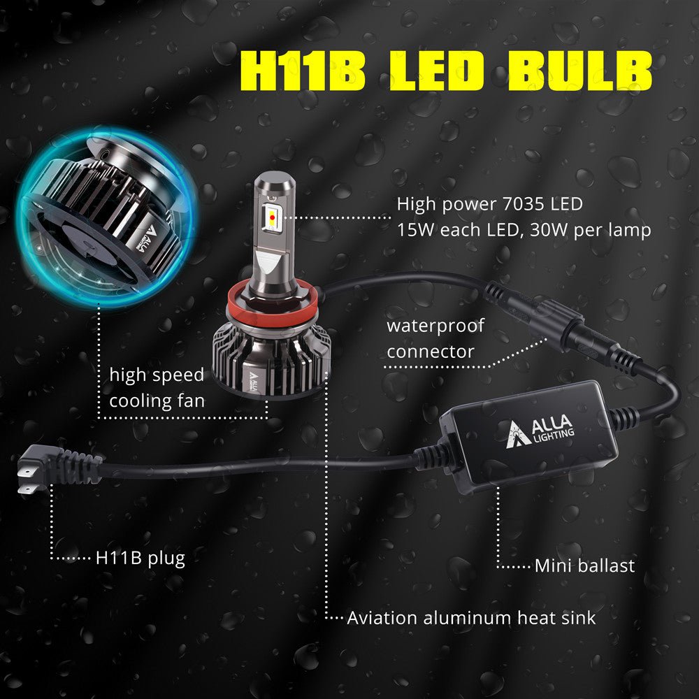 H9B H11B Headlights LED Bulb High, Low Beam for Kia, Hyundai